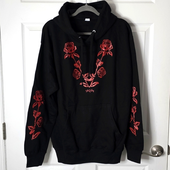 DEMI LOON | Tops | Demi Loon Gothic Rose Boyfriend Fit Hoodie New ...
